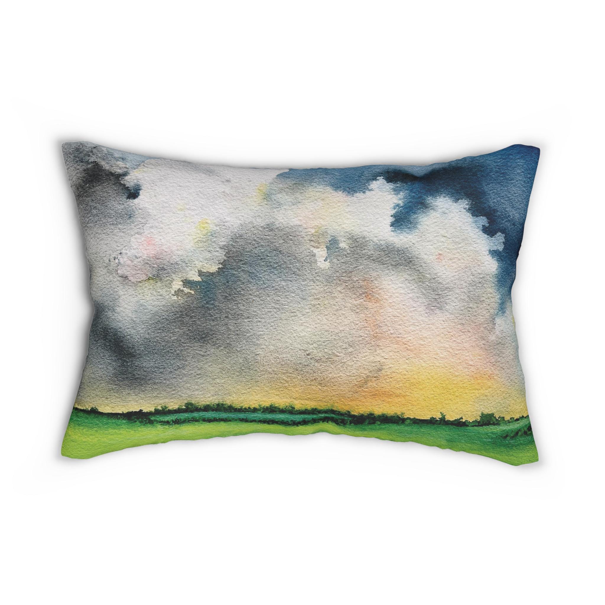 Storm Clouds on the Horizon Lumbar Pillow - Sofa Accent Pillow, Couch ...