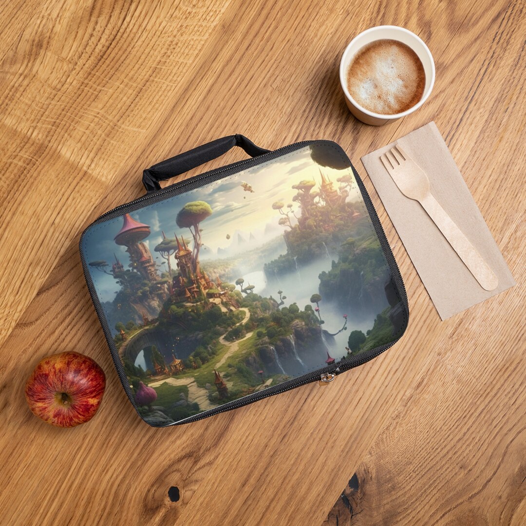 Whimsical Wanderer: Lunch Bag With Artistic Design | Fantasy Land ...