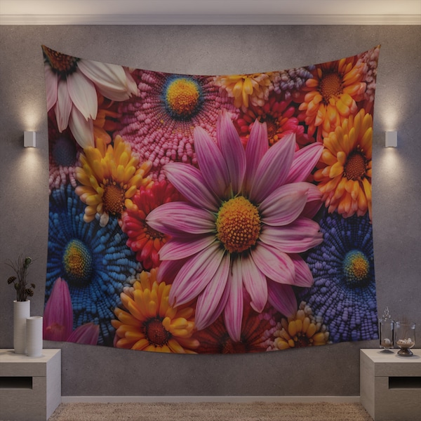 Colorful Flower Wall Backdrop - Etsy