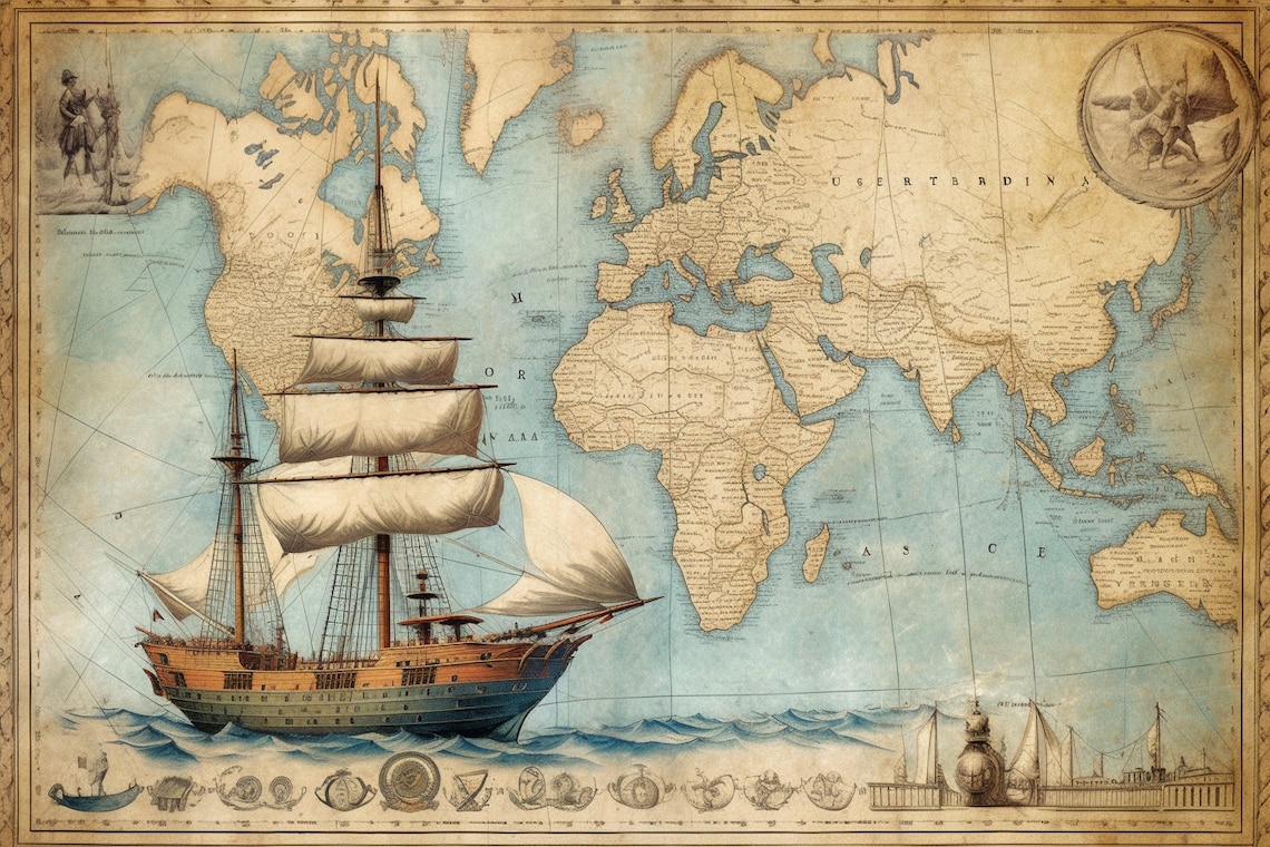 Nautical Adventure Digital Download - Etsy