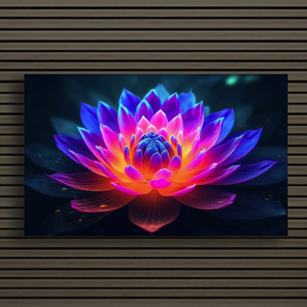 Neon Canvas Art - Etsy