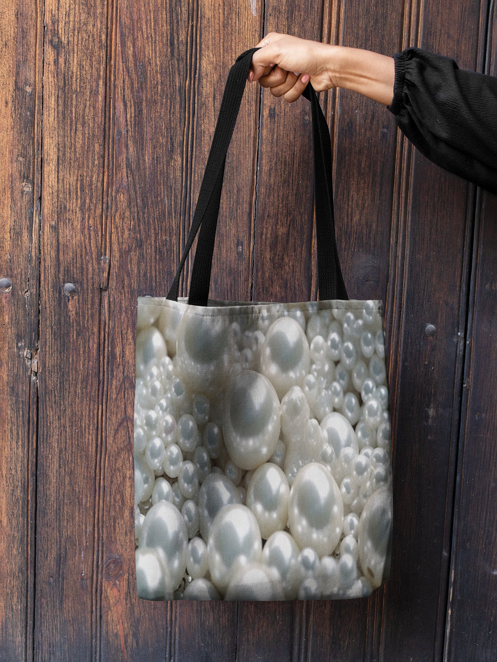 Pure White Pearls Tote Bag - Classic and Timeless | Radiant and Elegant ...