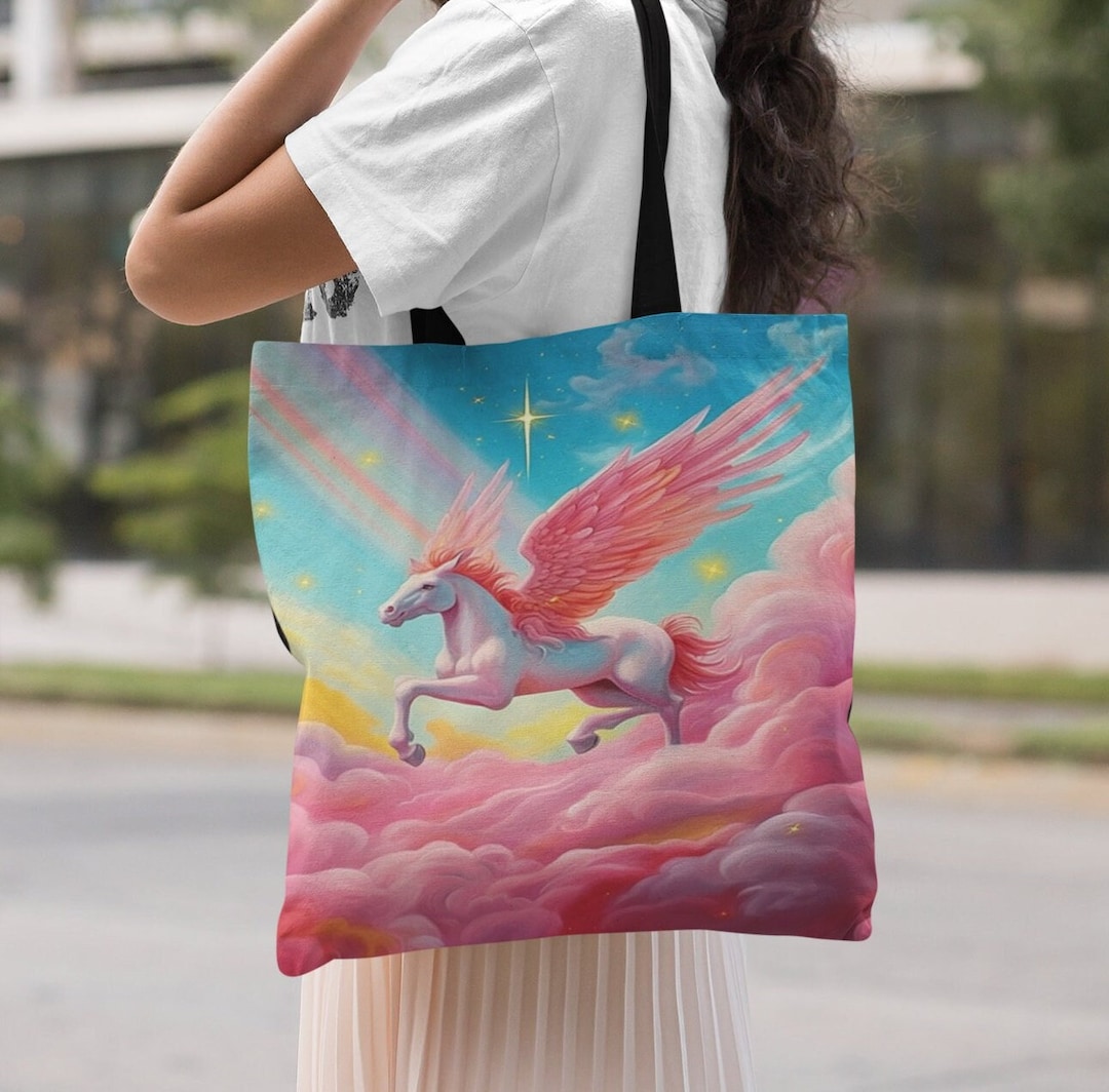 Celestial Stallion Tote Bag: Fantasy Art Edition | Charming and ...