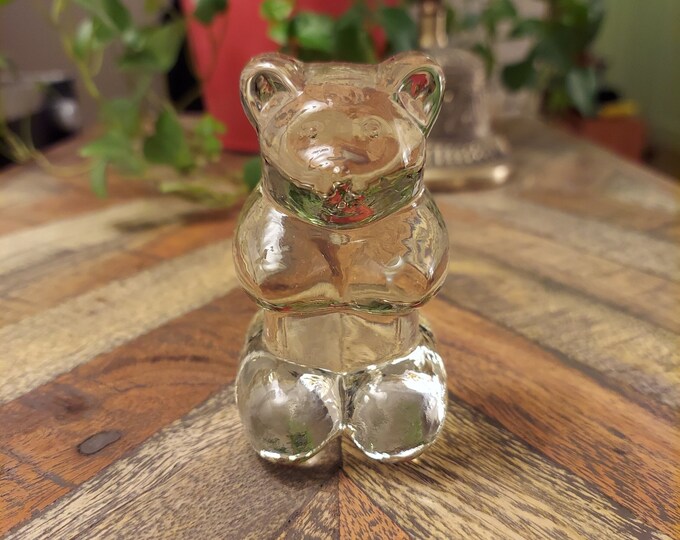 Vintage Leonardo Clear Haribo Glass Gummy Bear Paperweight Figurine ...