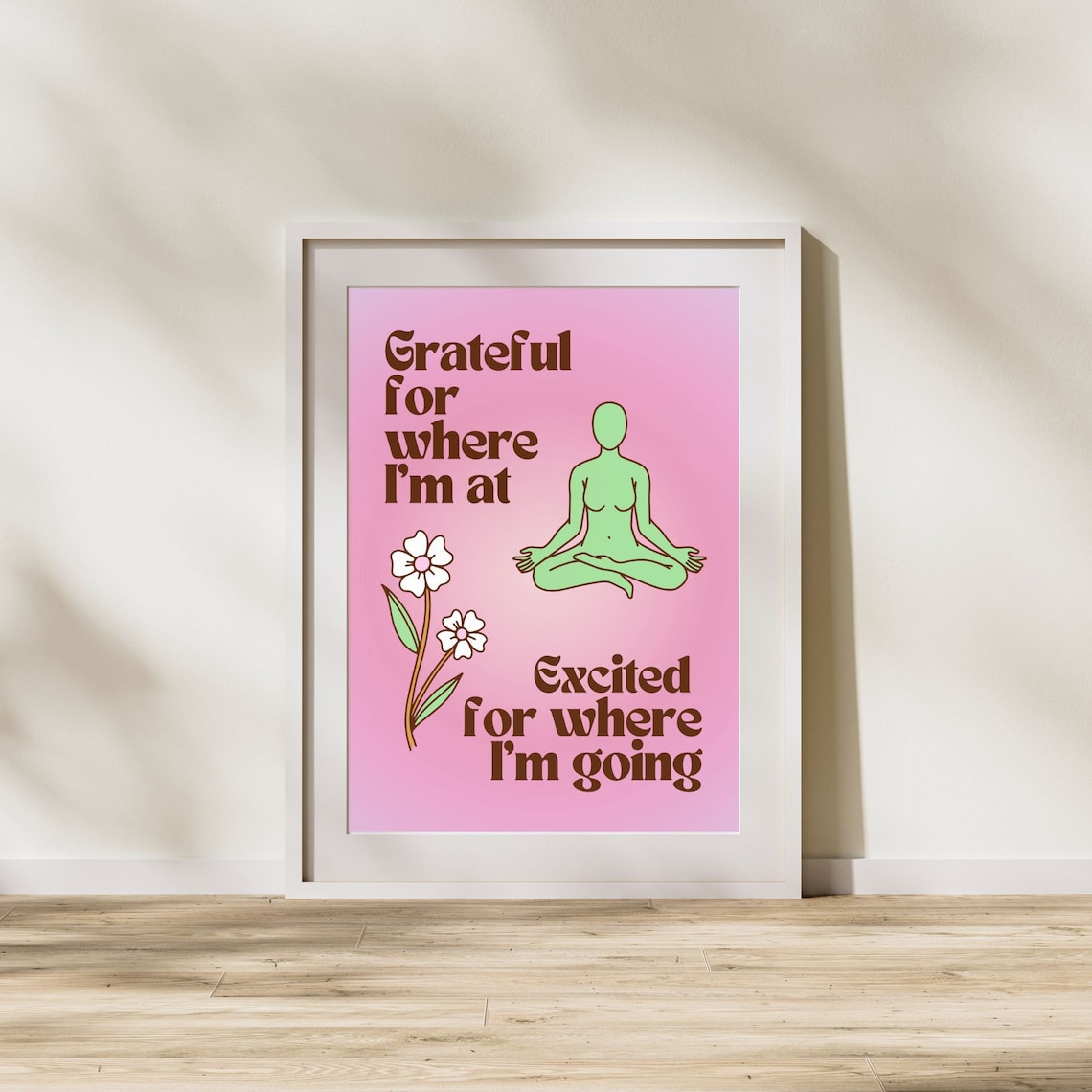 Gratitude Digital Download Poster Print, Aura Gradient Digital Art ...