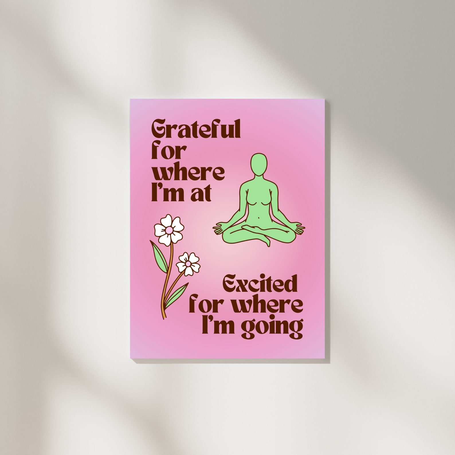 Gratitude Digital Download Poster Print, Aura Gradient Digital Art ...