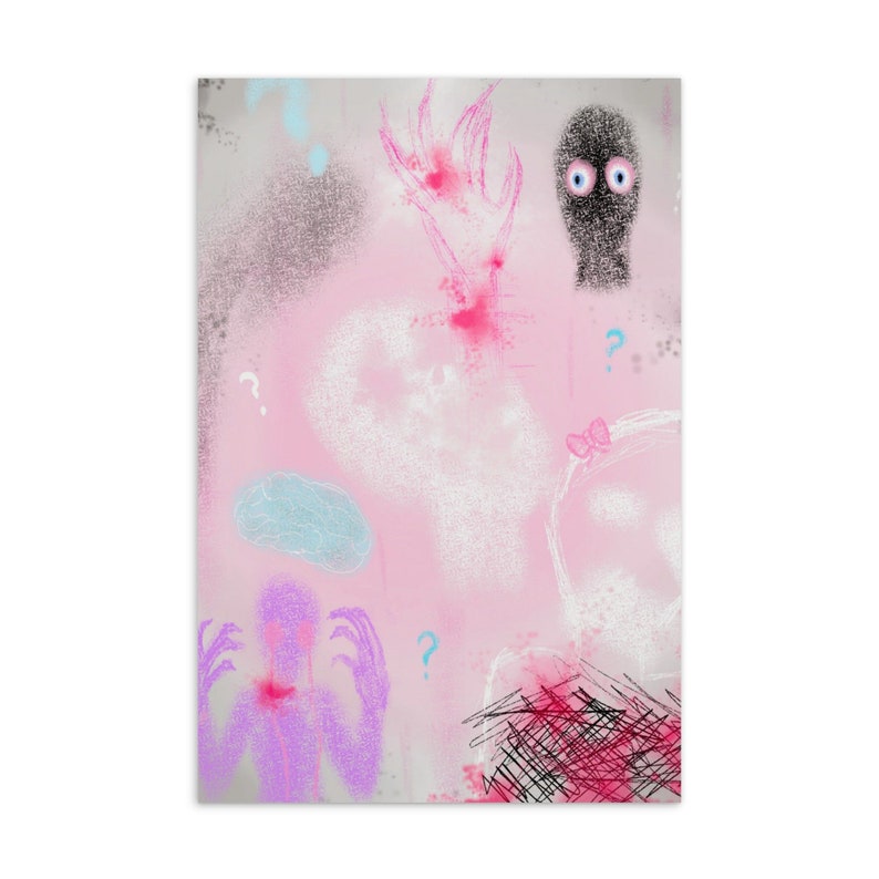 Mini Art Print 4x6 Dreamcore Gorecore Weirdcore Gurokawa - Etsy