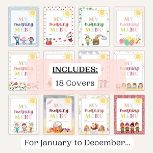 Preschool Morning Menu Printable, Homeschool Preschool, Preschool ...