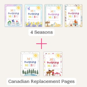 Preschool Morning Menu Printable, Homeschool Preschool, Preschool ...