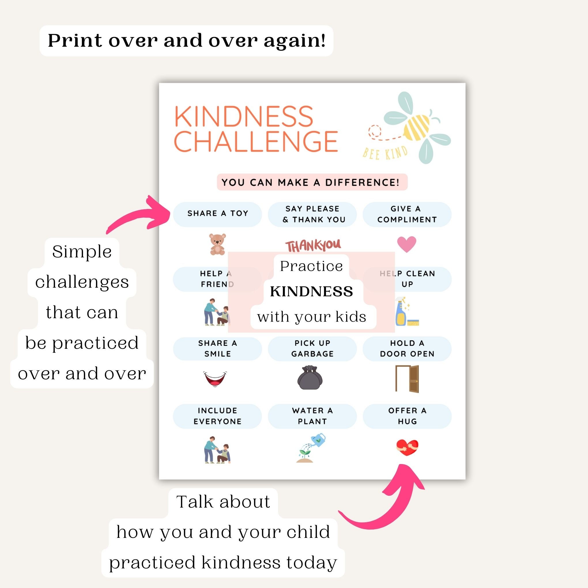 Kids Gratitude Journal Printable, Kids Mindfulness Worksheet Download ...