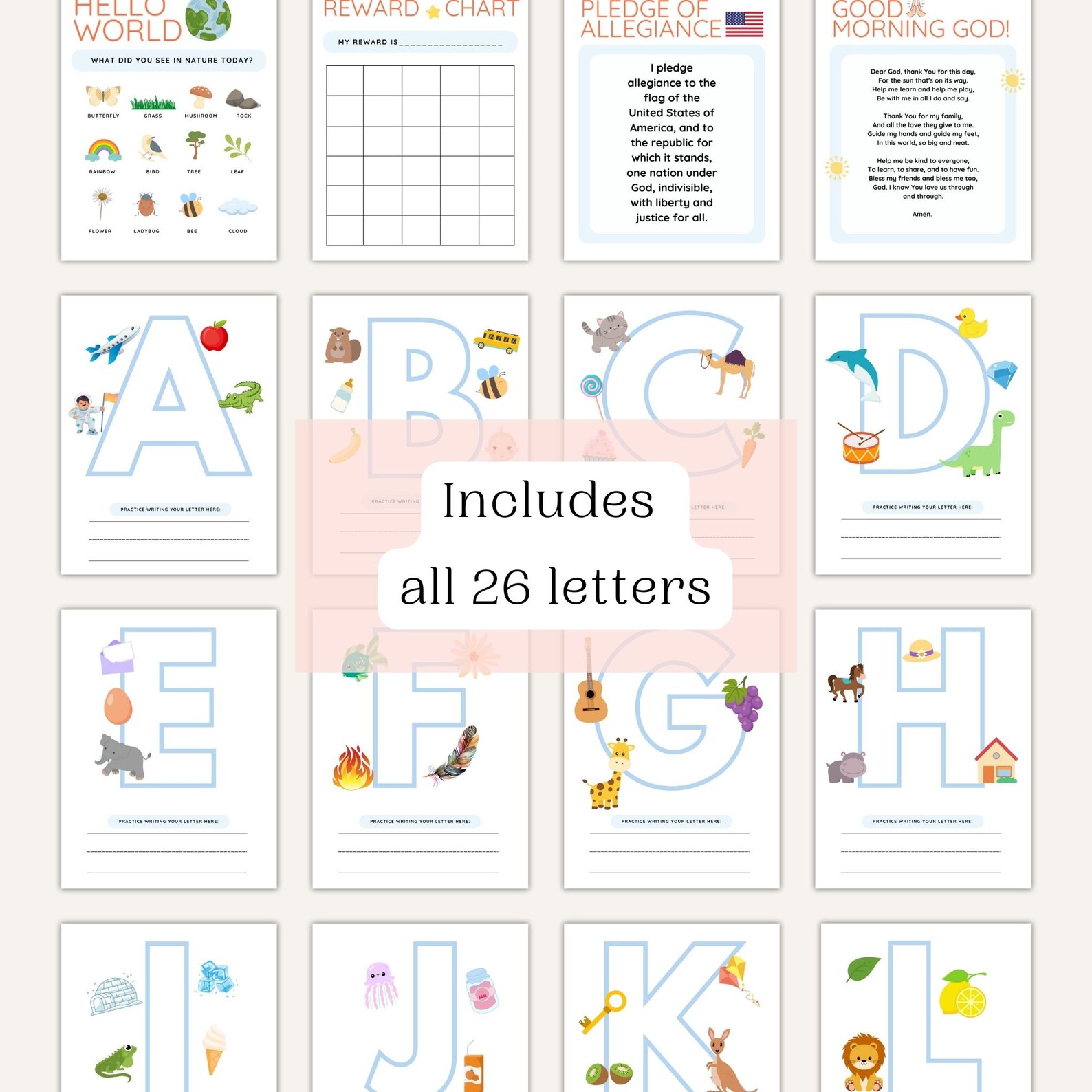 Preschool Morning Menu Printable, Homeschool Preschool, Preschool ...