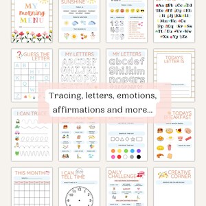 Preschool Morning Menu Printable, Homeschool Preschool, Preschool ...