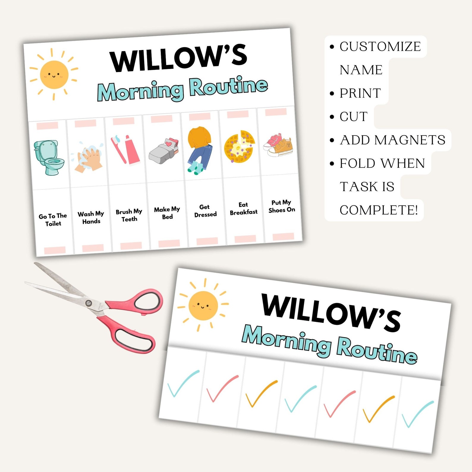 Daily Routine Flip Chart Bundle Morning Routine Chart, After School ...