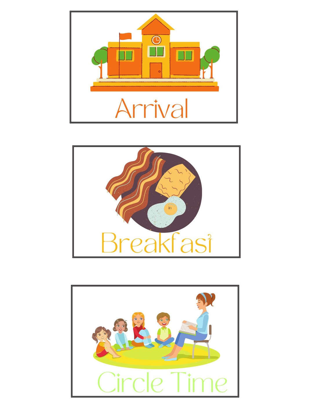 Visual Daycare Routine - Etsy