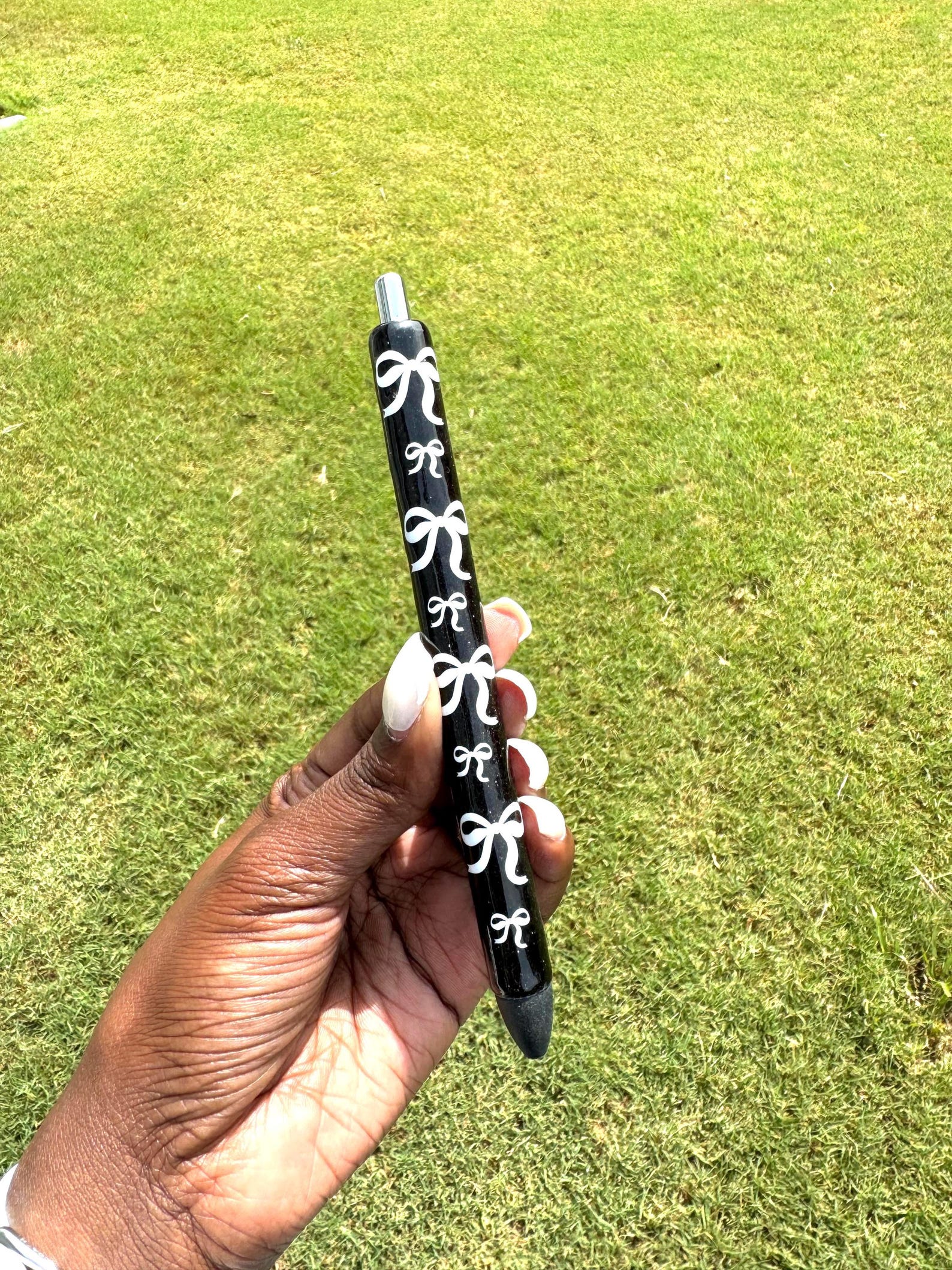 Bow Glitter Pen - Etsy