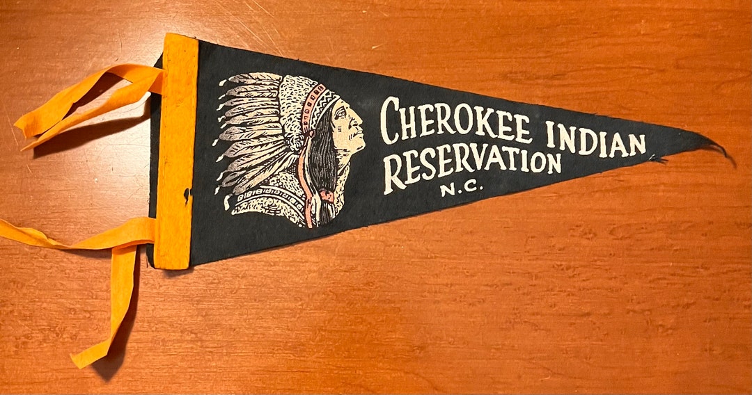Cherokee Indian Reservation Pennant - Etsy