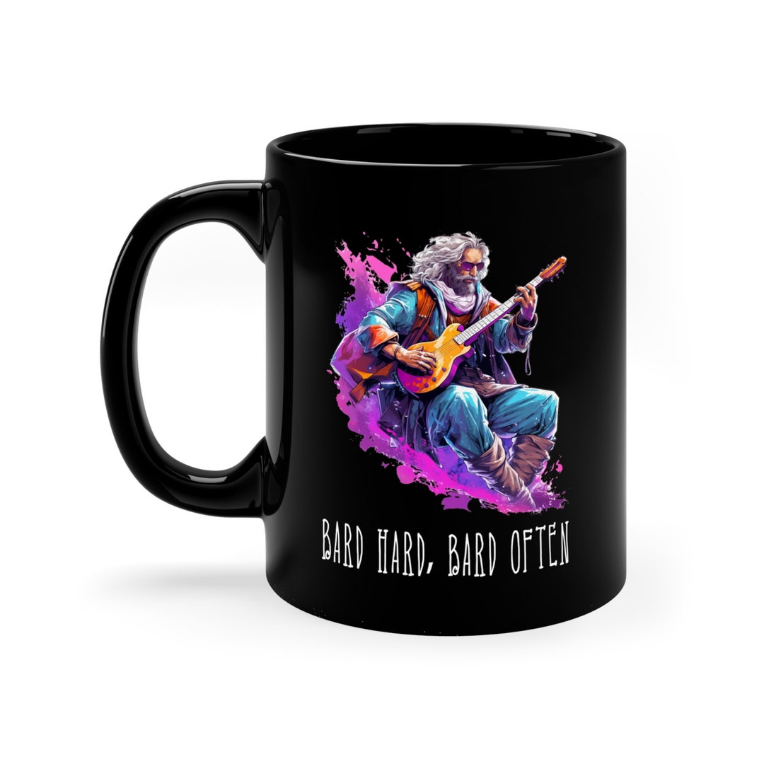 Bard Hard V2 Black or White Coffee Mug Tabletop RPG Dungeons and ...
