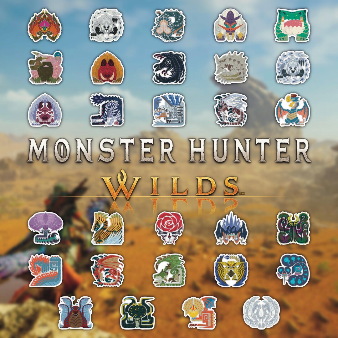 Monster Hunter Wilds Stickers - Etsy