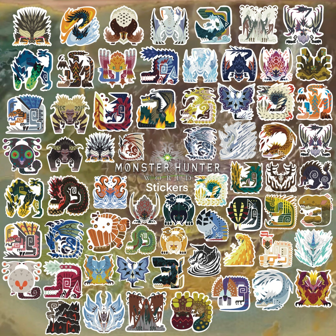 Monster Hunter World Stickers Complete Collection - Etsy