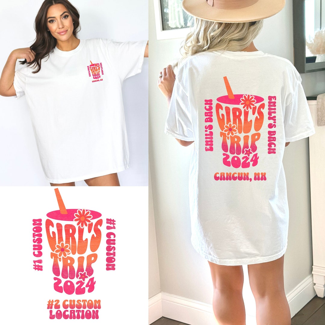 Custom Girls Trip 2024 Comfort Colors Shirt Annual Girls Trip Group ...