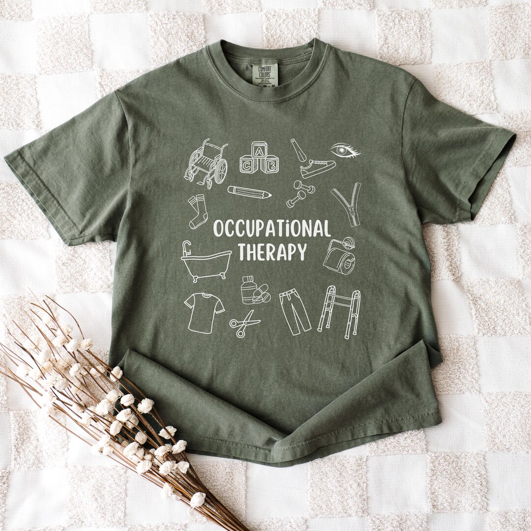 Occupational Therapy Comfort Colors® Doodle Shirt, OT T Tshirt, COTA ...