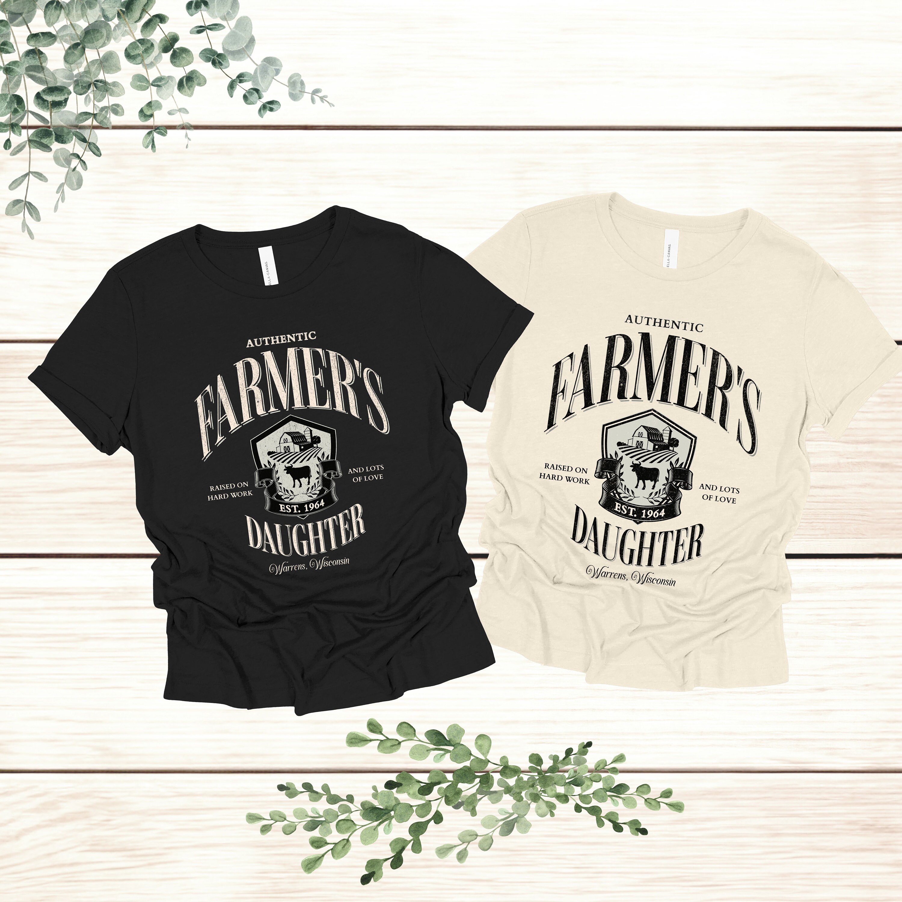 Custom Vintage Farming Shirt for Farmer's Daughter, Farm Lover Gift ...