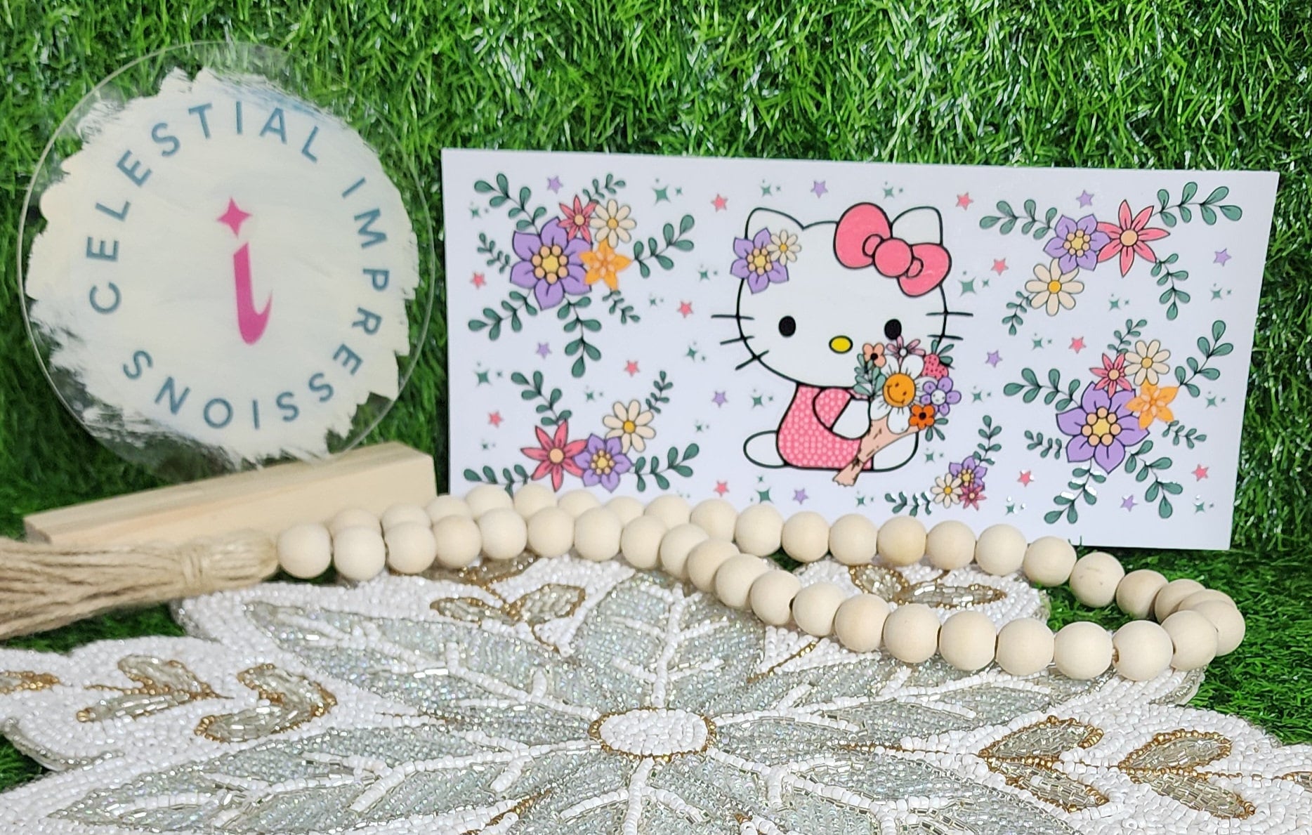 Hello Kitty UV DTF Wrap, Uv Dtf Glass Can, Glass Can, Uvdtf, Glass Can ...