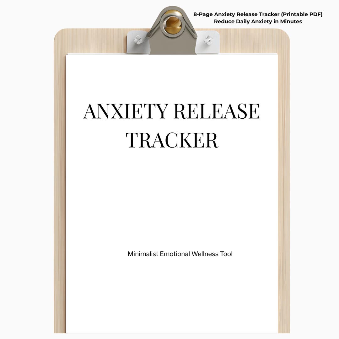 Anxiety Release Tracker Printable, 8-page Anxiety Relief Journal PDF ...