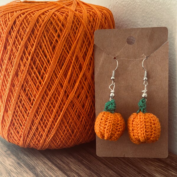 Pumpkin Earring - Etsy