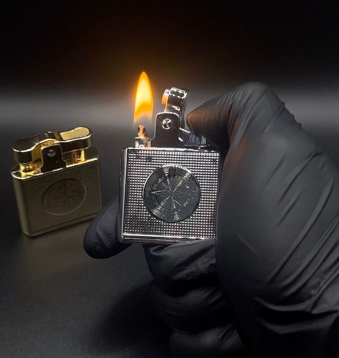 Vintage Style Compass Lighter - Etsy