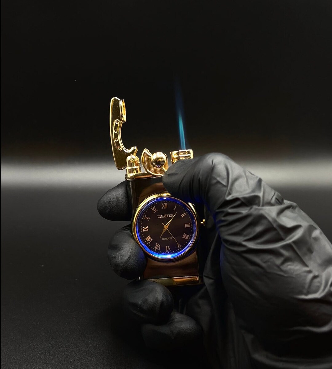 Jet Flame Watch Butane Torch Lighter - Etsy