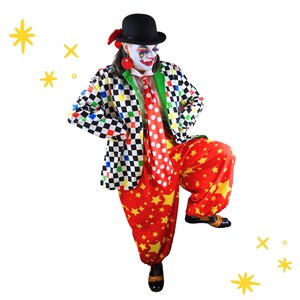 Red Polkadot Clown Cravat, Ascot Tie Circus Core Silly Fun Clowncore ...