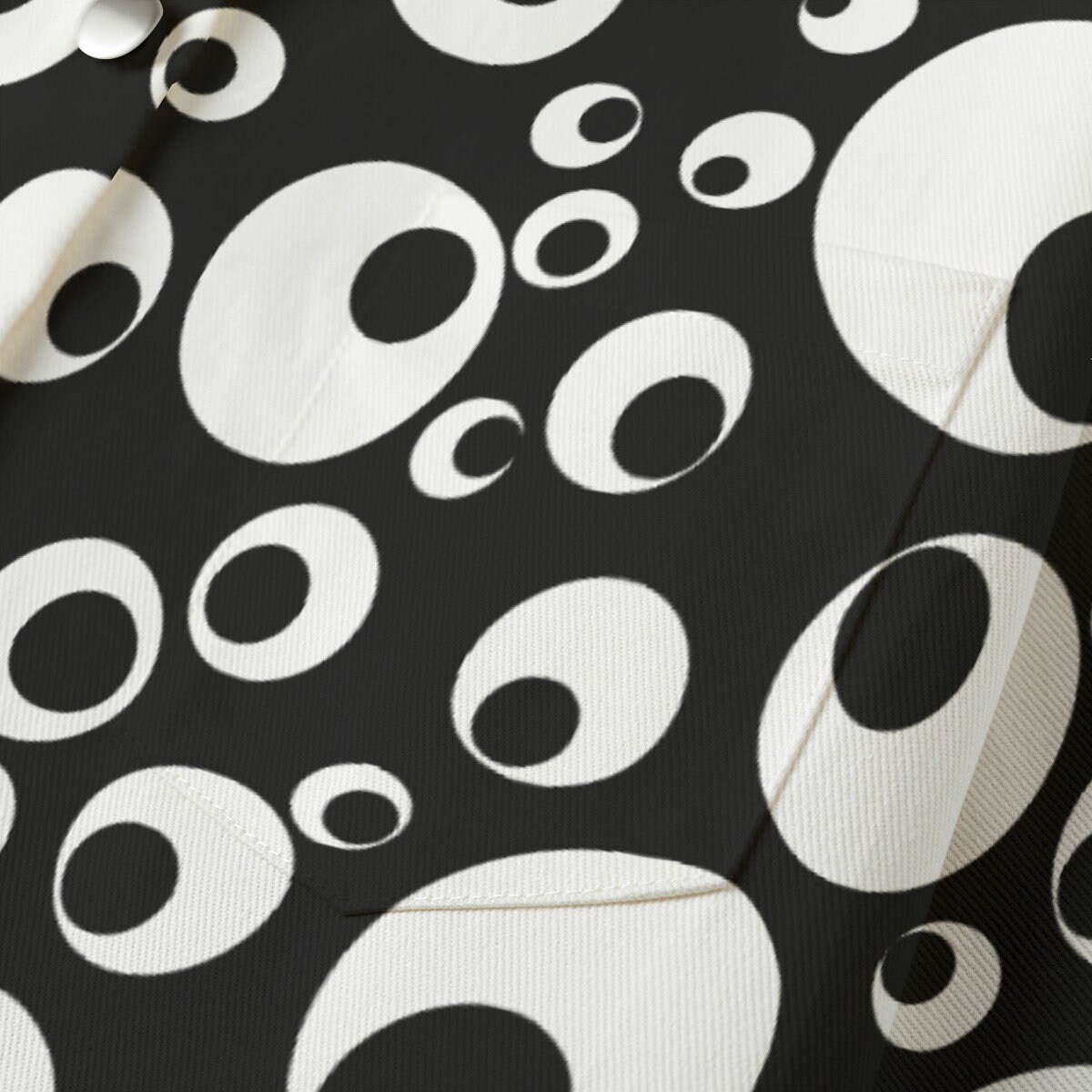 Googly Eyes Bolero Whimsigoth Weirdcore Cropped Jean Jacket Everything ...