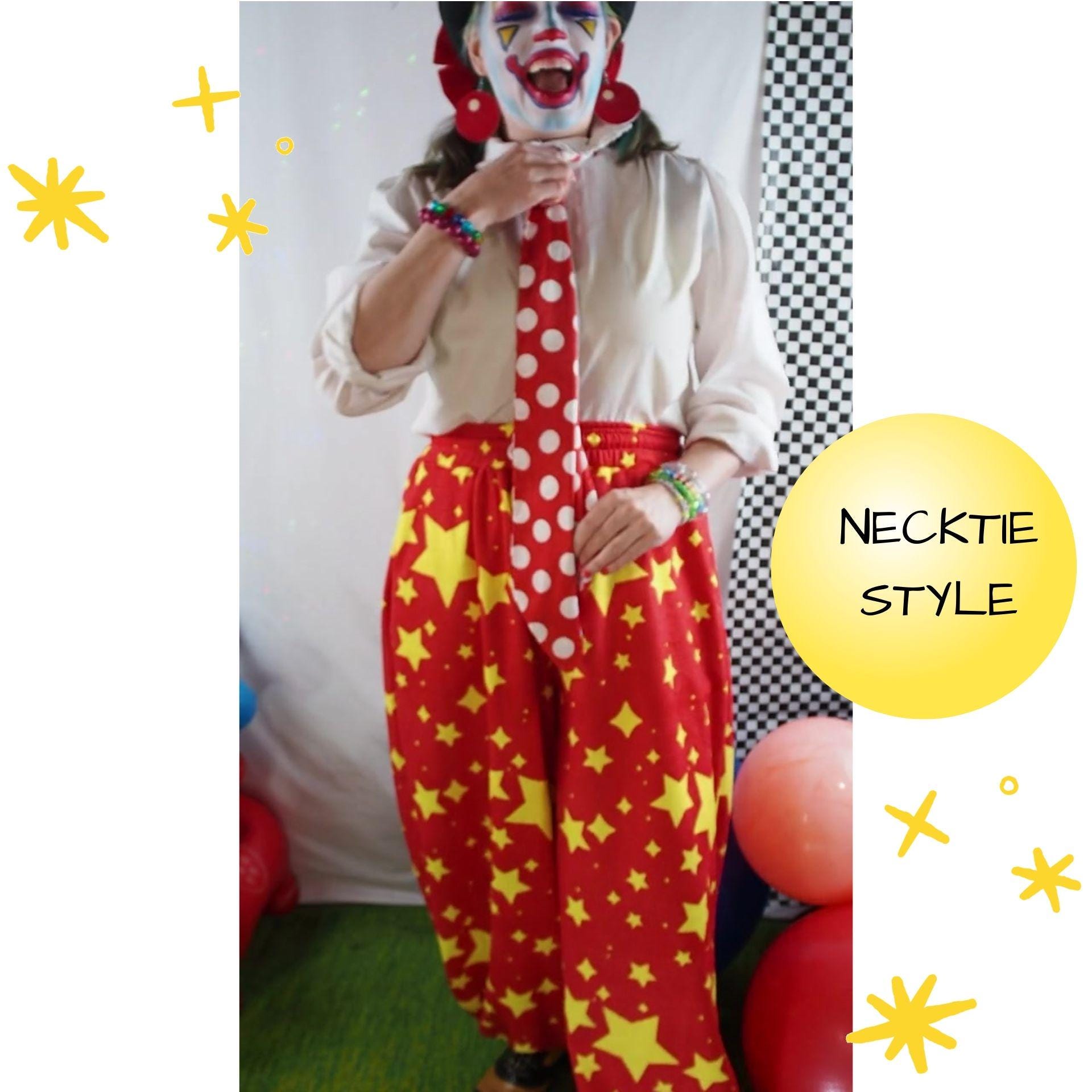 Red Polkadot Clown Cravat, Ascot Tie Circus Core Silly Fun Clowncore ...