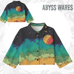 Scifi Landscape Bolero Weirdcore Alien Planet Cyberpunk Jacket Weird ...