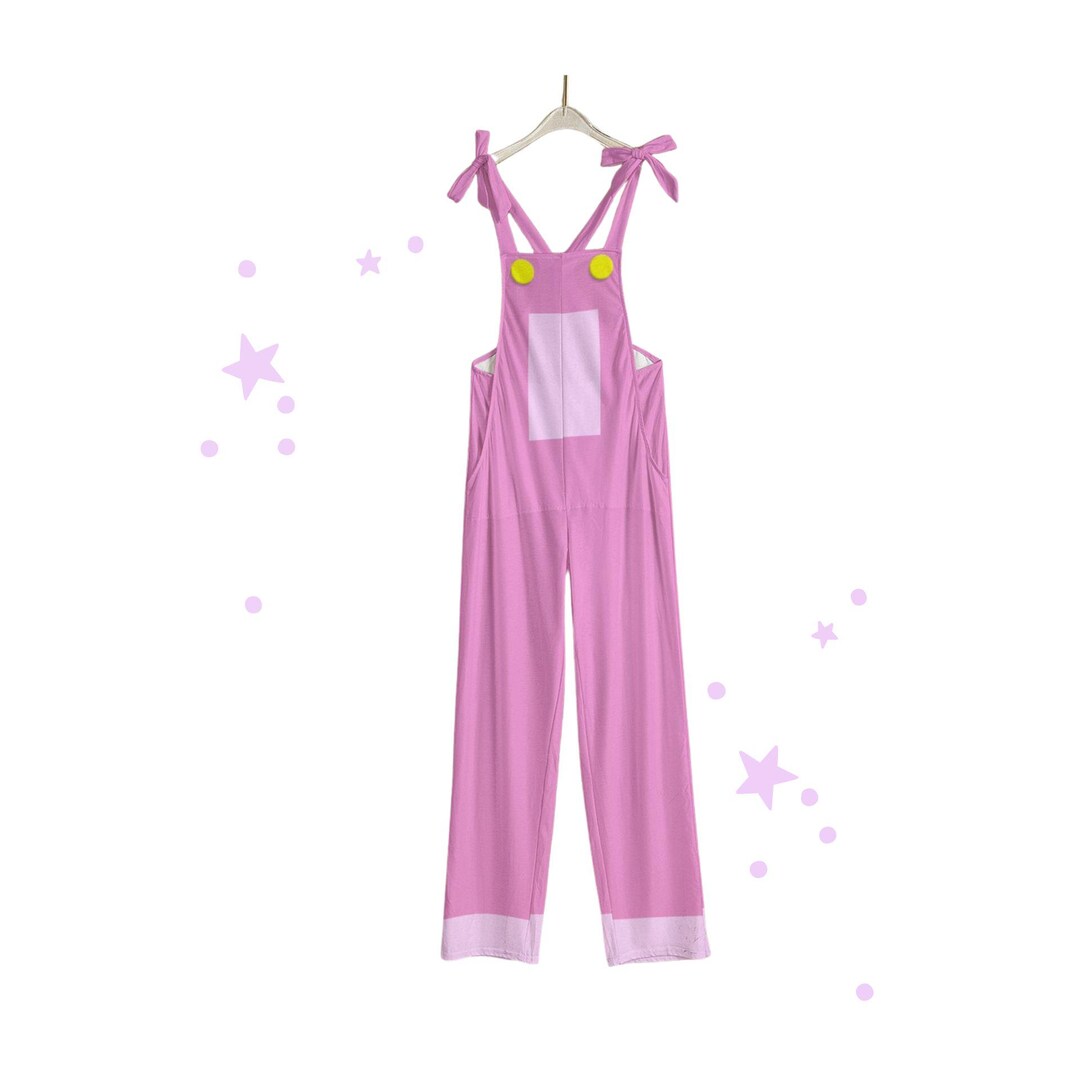 Pink Prankster Kidcore Overalls, Nonbinary Silly Clown Bibs Costume ...