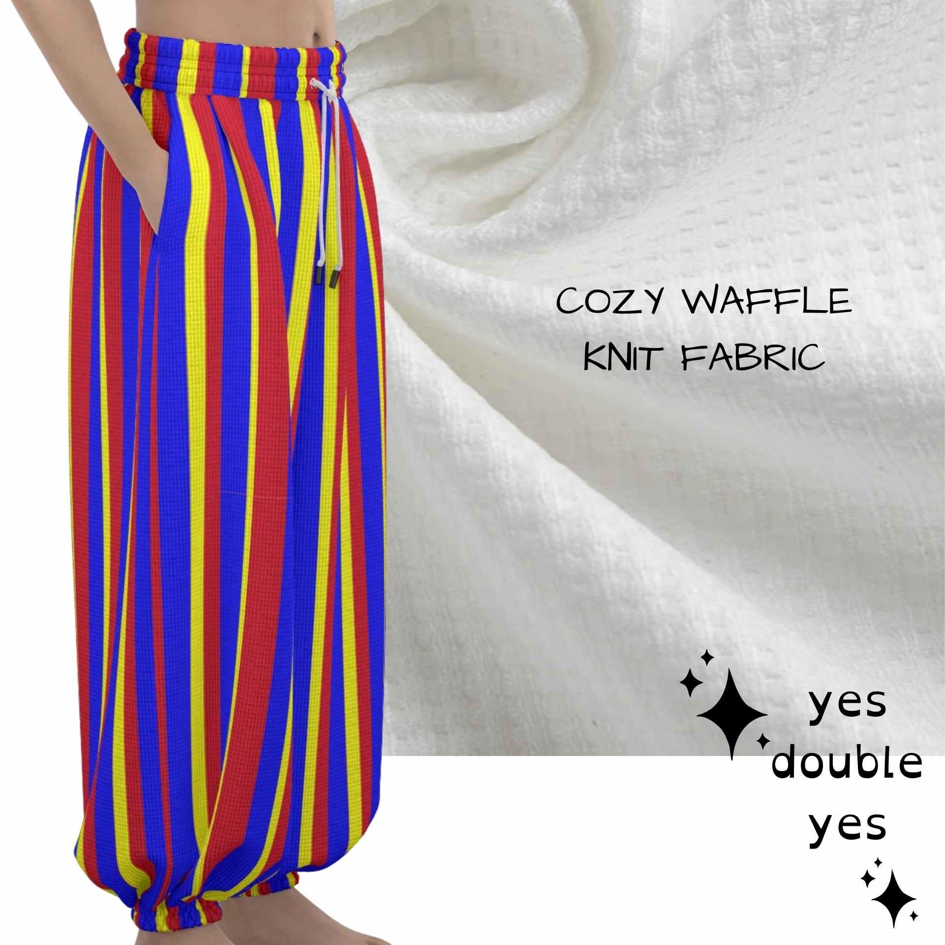 Clown Stripe Primary Color Balloon Pantaloons, Nonbinary Clowncore ...