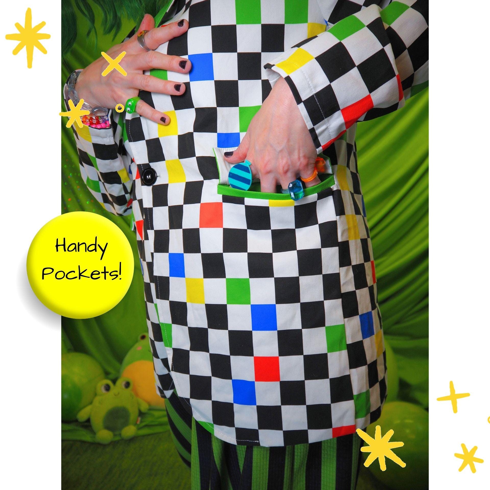 Softie Spots Clowncore Blazer, Nonbinary Clown Suit Jacket Cotton ...