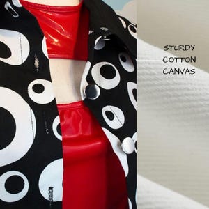Googly Eyes Bolero, Whimsigoth Weirdcore Cropped Jean Jacket - Etsy