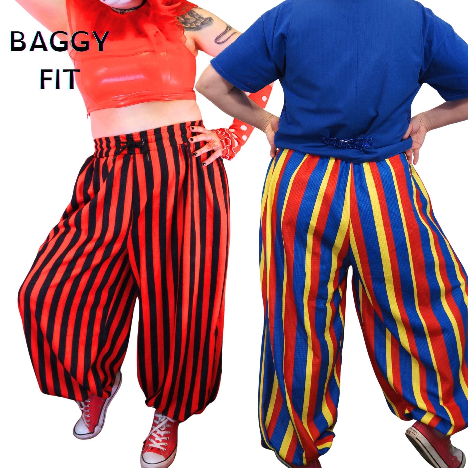 Sun Stripe Night Stardust Split Clown Pants, Nonbinary Cosplay ...