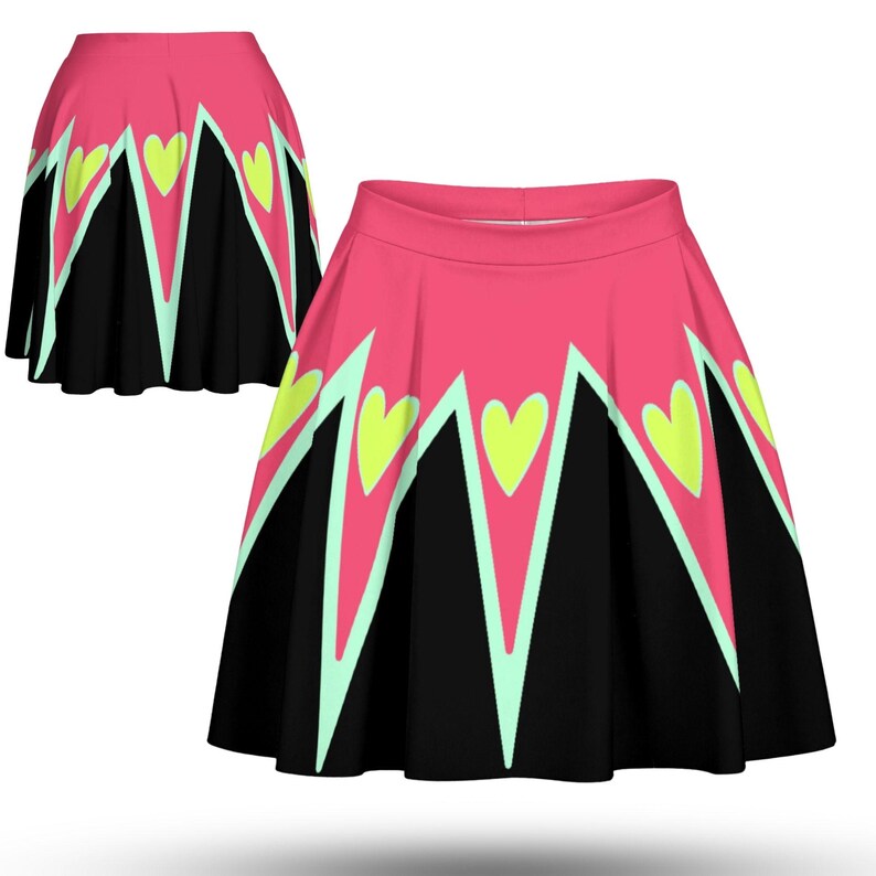 Wizz-bang Burst Jester Skater Skirt, Cool Plus Size Cosplay Clown ...