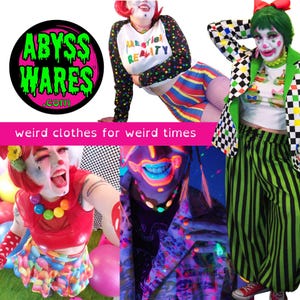 Silly Sun Clouds N Rainbow Stripe Clown Pants, Fun Cute Cutecore ...