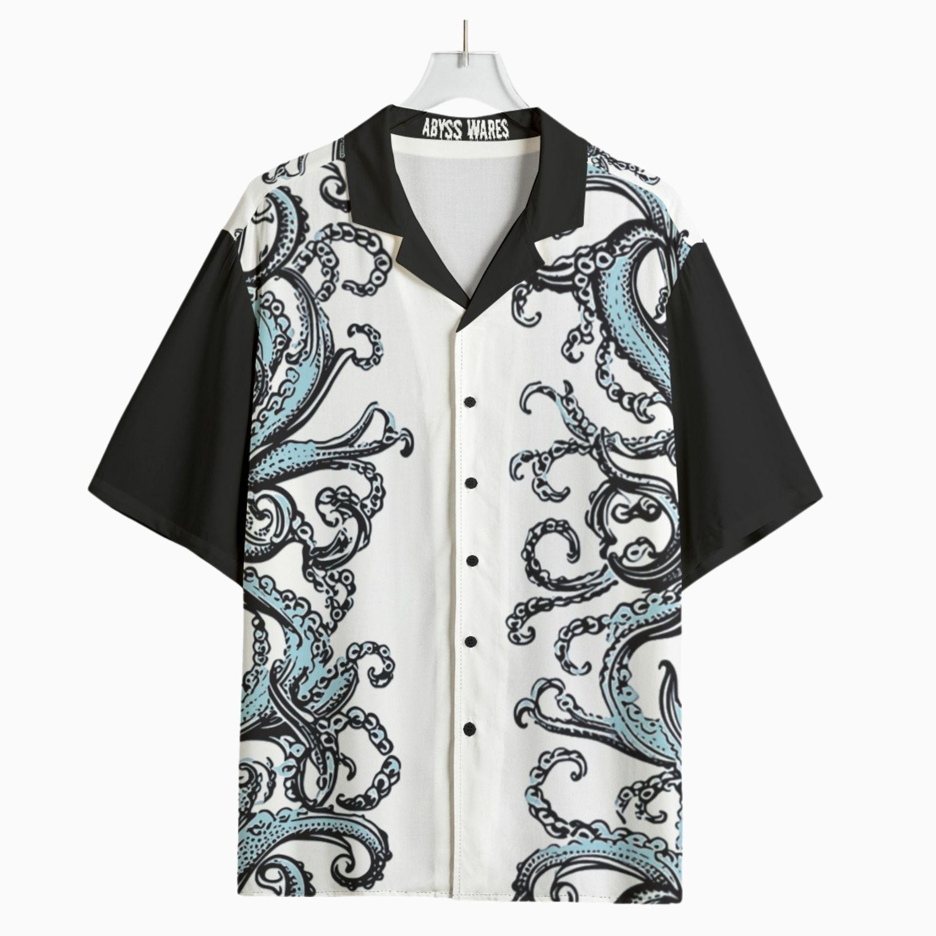 Men's Cool Tentacles Bowling Shirt Acid Goth Strange Eyes Button-up ...
