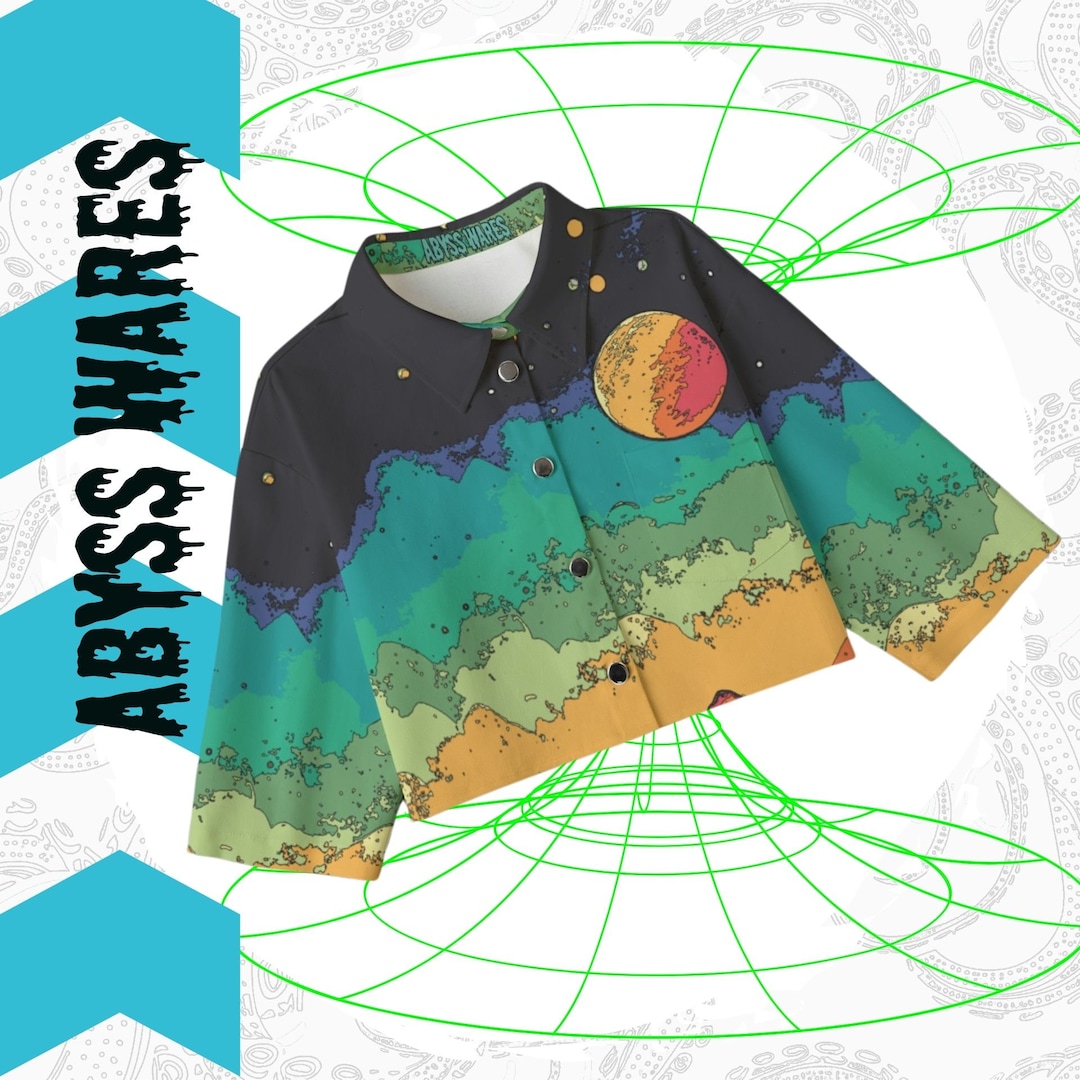 Scifi Landscape Bolero Weirdcore Alien Planet Cyberpunk Jacket Weird ...