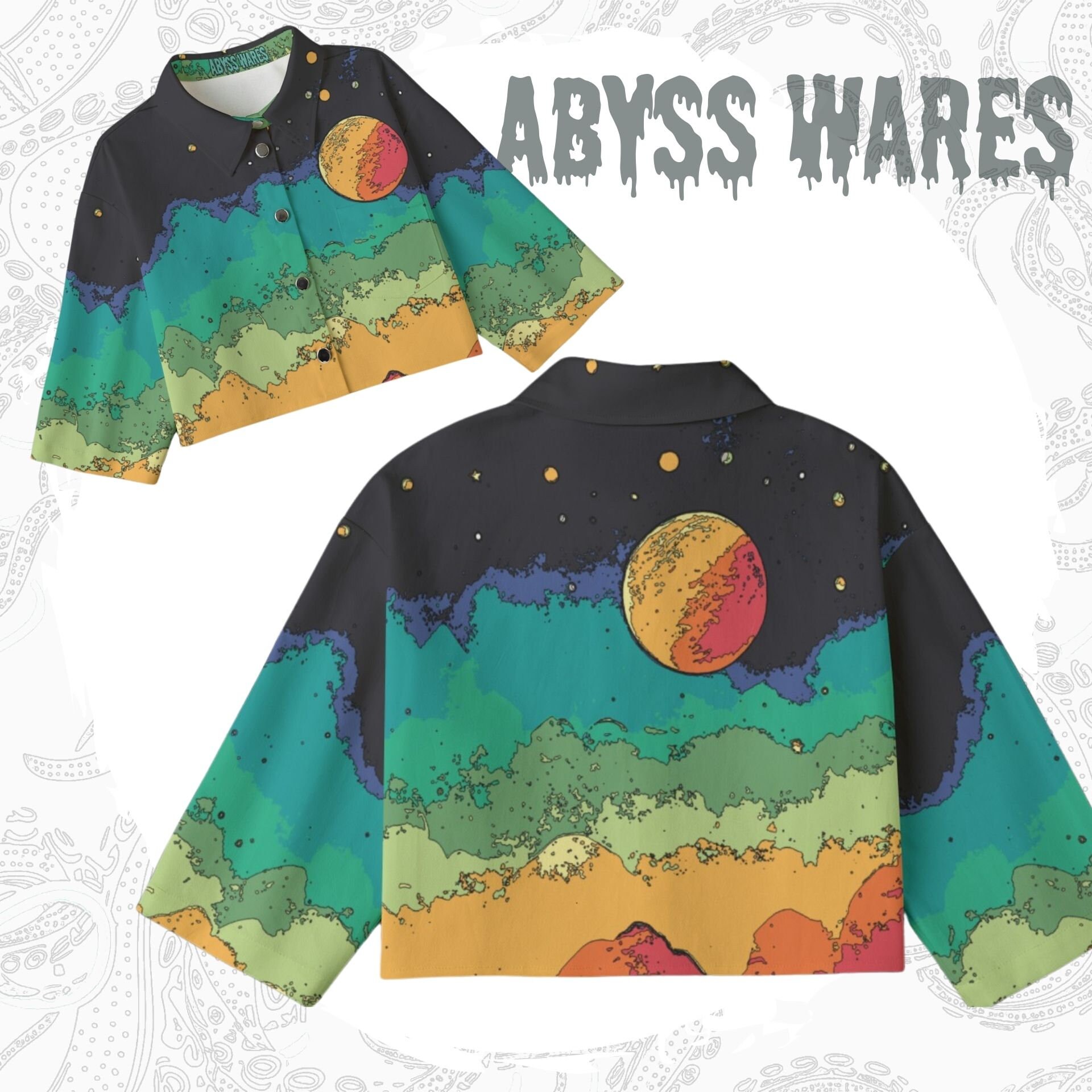 Scifi Landscape Bolero Weirdcore Alien Planet Cyberpunk Jacket Weird ...