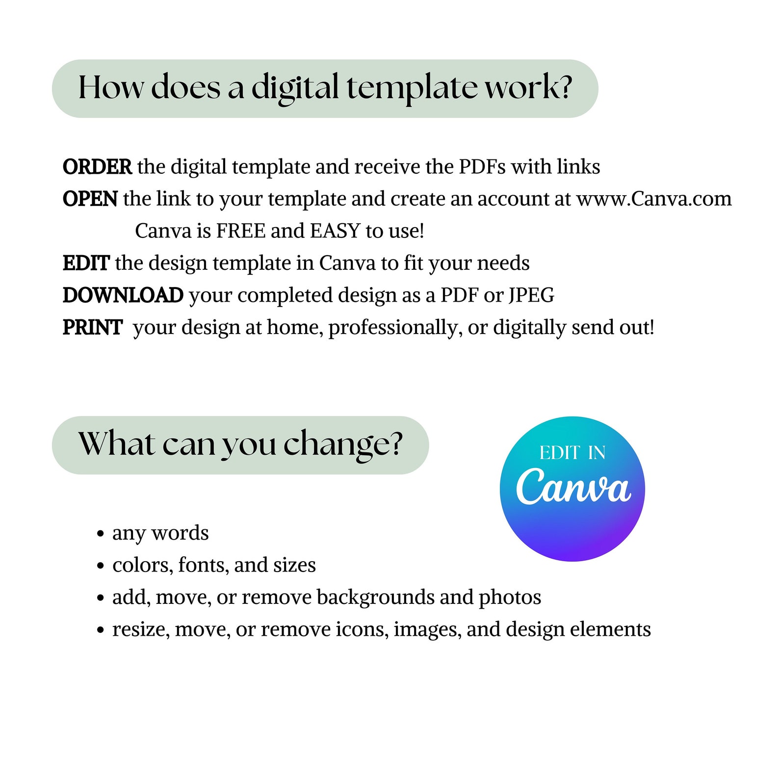 ALL-IN-ONE Invitation Template With Rsvp Card, Diy Fold and Send Invite ...