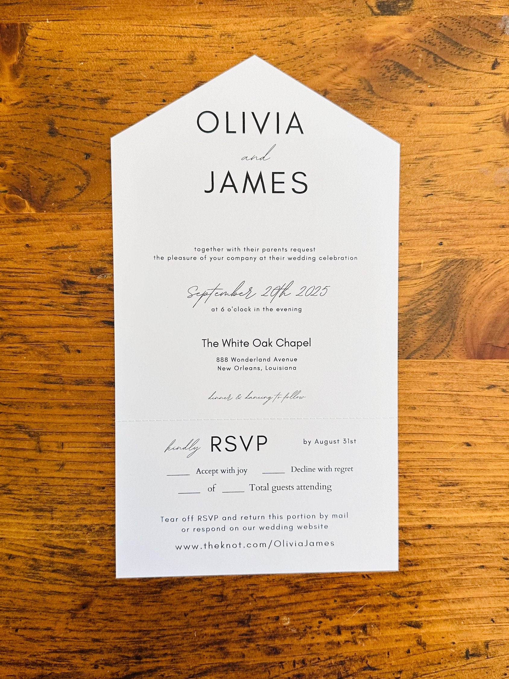 ALL-IN-ONE Invitation Template With Rsvp Card, Diy Fold and Send Invite ...