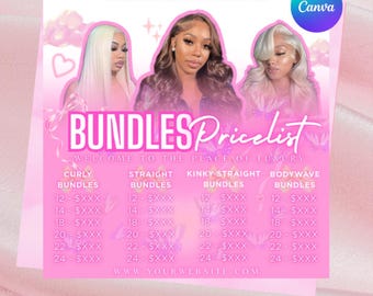 DIY Hair Price List Flyer, Hair Flyer, Hair Price List, Hair ...