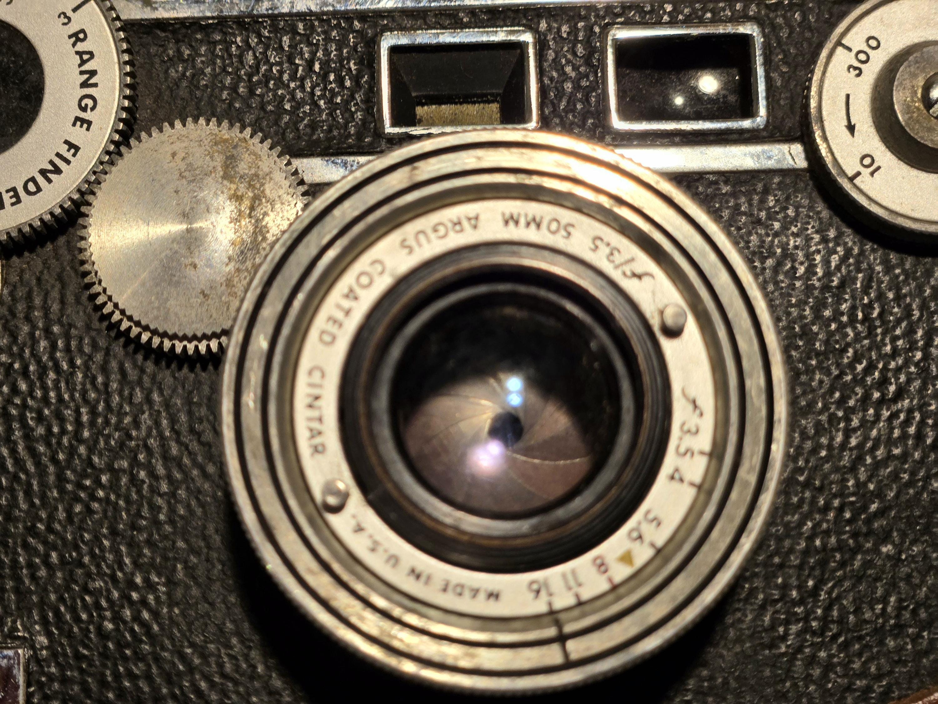 Vintage 1950's Argus C3 "brick" Standard Rangefinder Film Camera ...