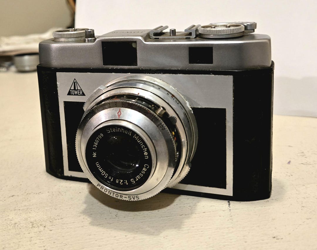 Rare Vintage Tower “51” 35mm Film Camera W/ Cassar S 1:2.8 F 50mm Lens ...
